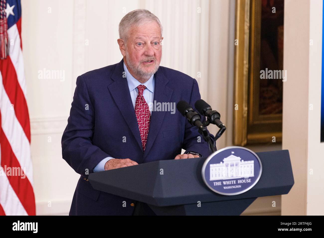 The Arts. 12th Sep, 2023. David Rockefeller, Jr gives remarks in the ...