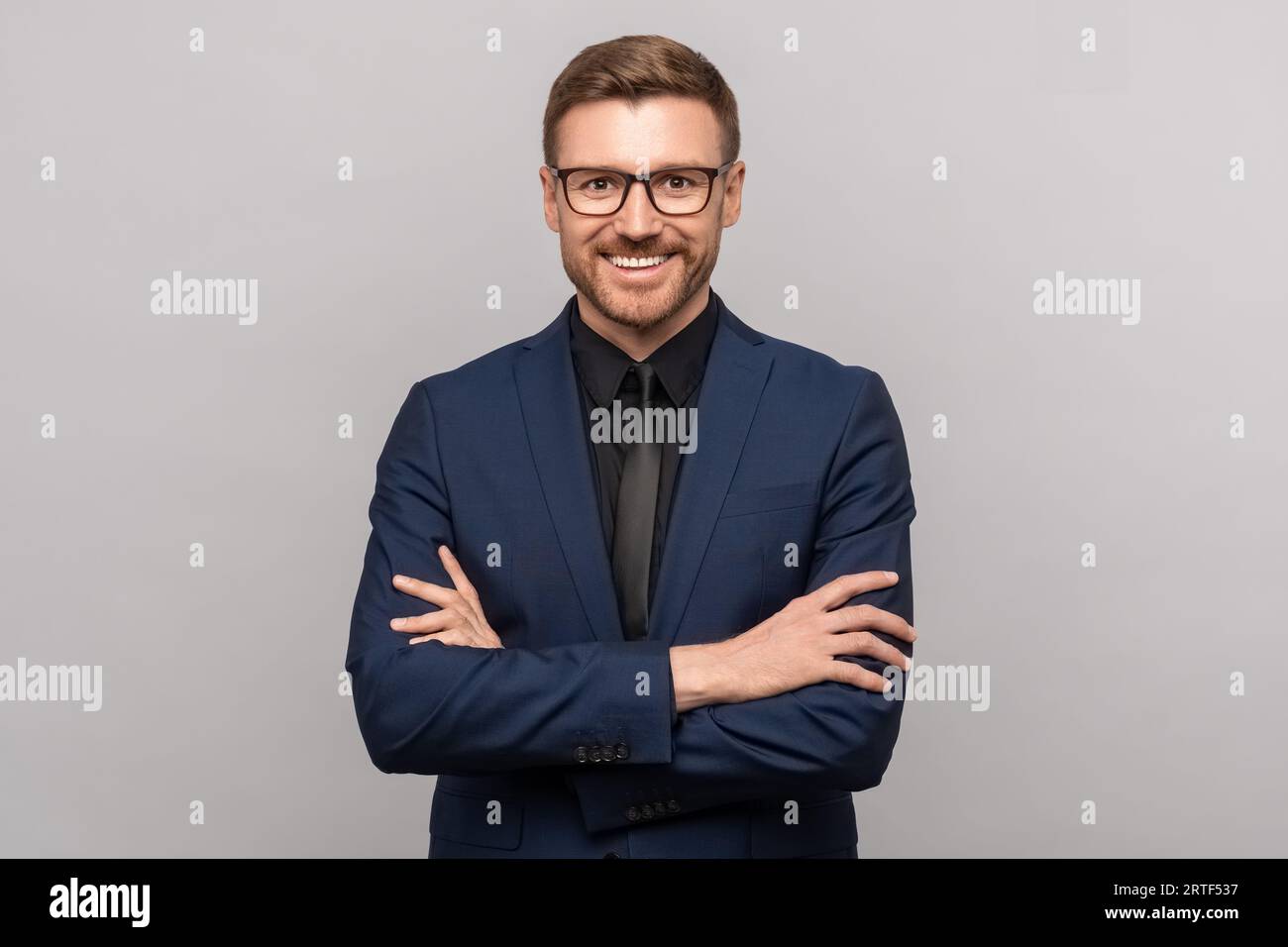 Adult portrait smiling happy studio hi-res stock photography and images ...