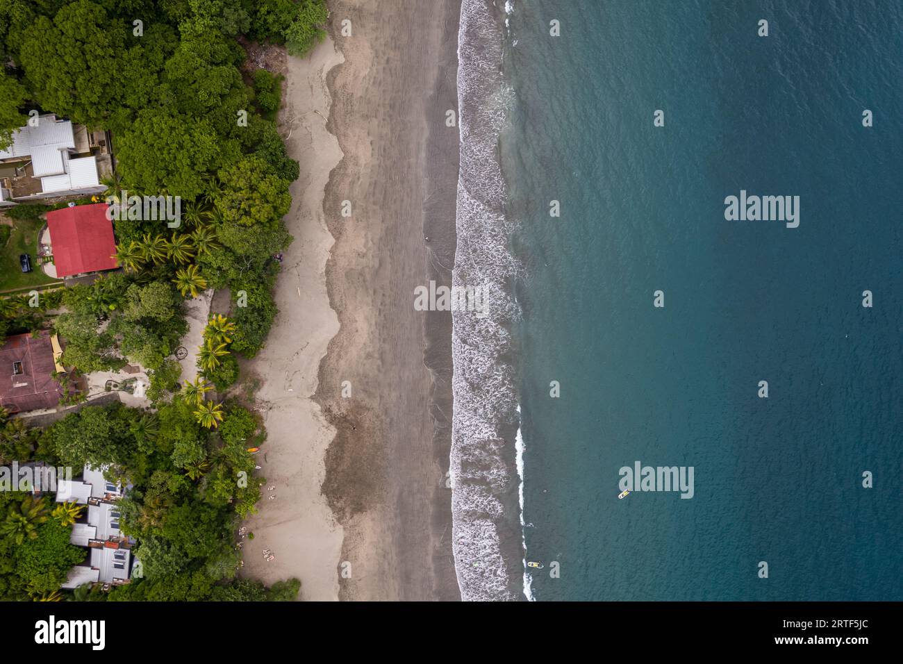 Beautiful aerial view of Playas del Coco, Hermosa Beach and its green ...
