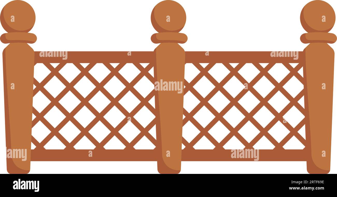 garden wooden fence border Stock Vector Image & Art - Alamy