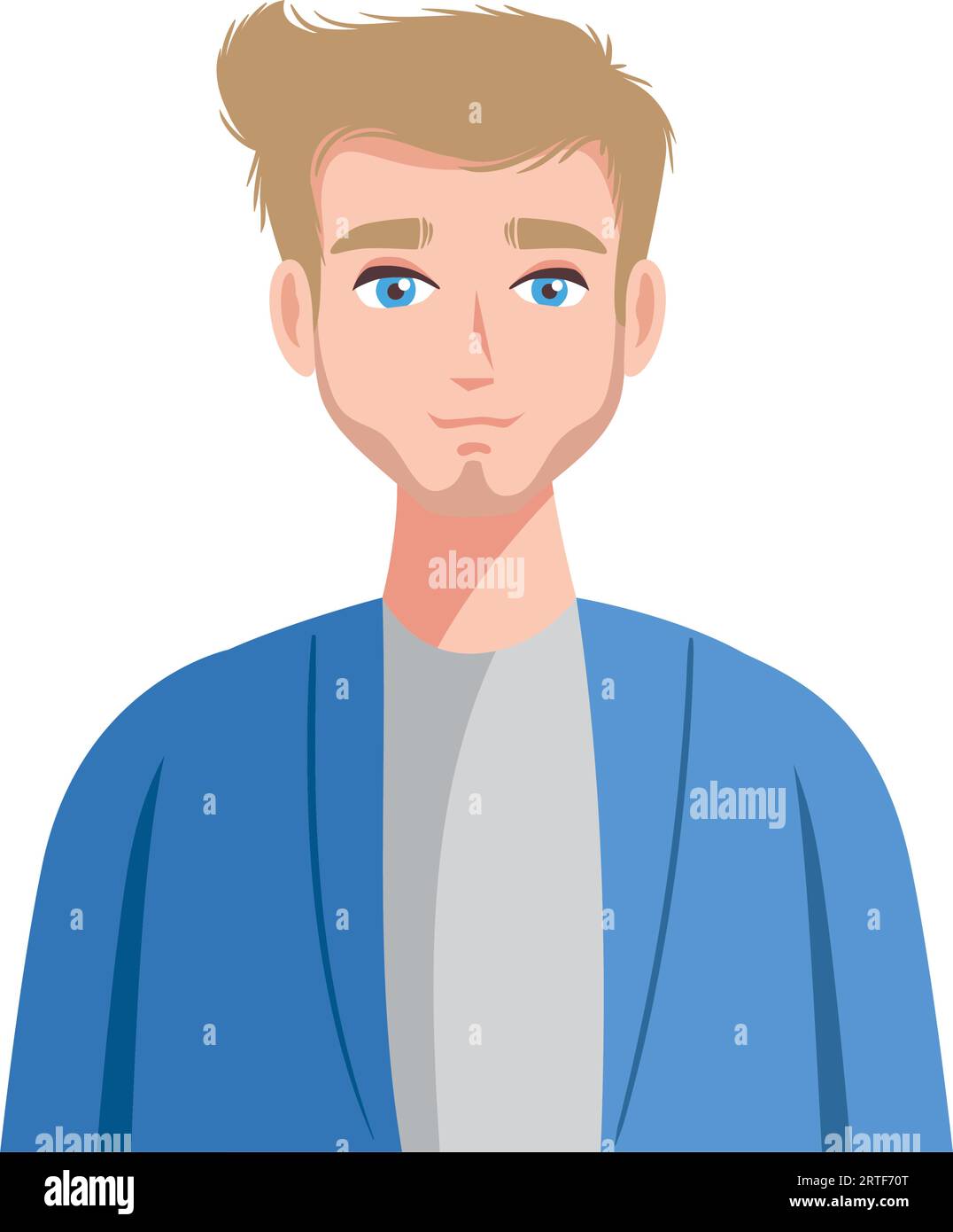 blond man stylish Stock Vector Image & Art - Alamy