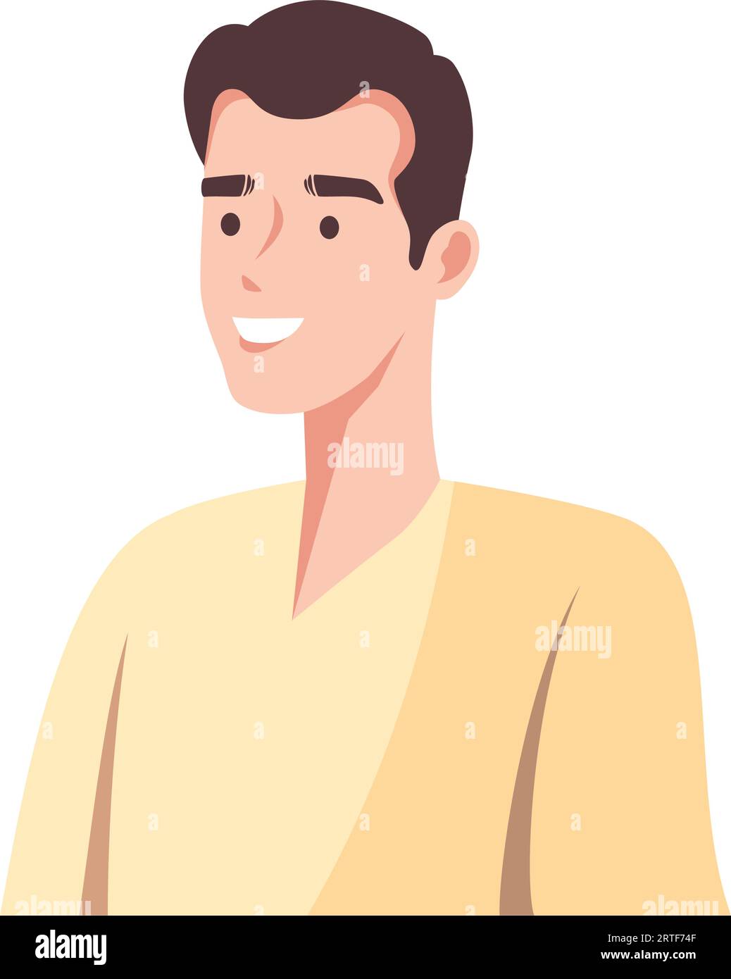 Profile man blond hair Stock Vector Images - Alamy