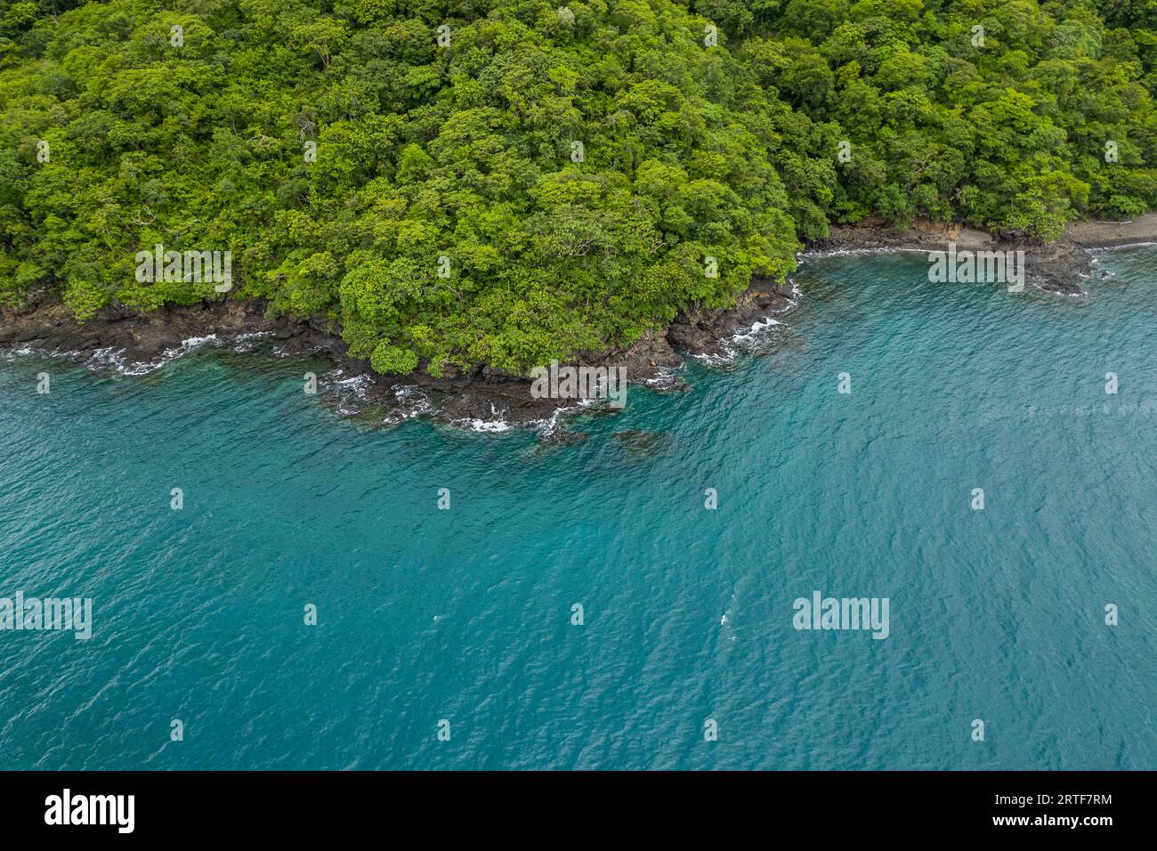 Beautiful aerial view of Playas del Coco, Hermosa Beach and its green ...