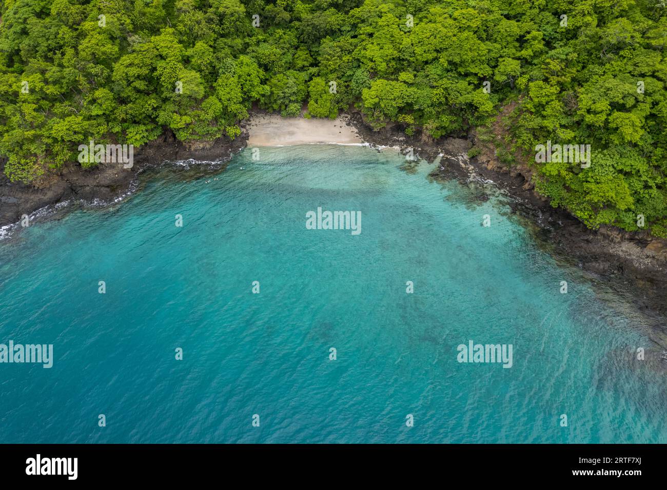 Beautiful aerial view of Playas del Coco, Hermosa Beach and its green ...
