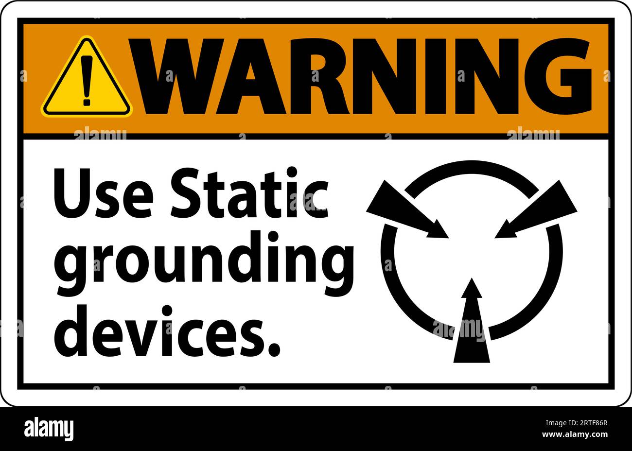 Electrical grounding warning sign hi-res stock photography and images ...