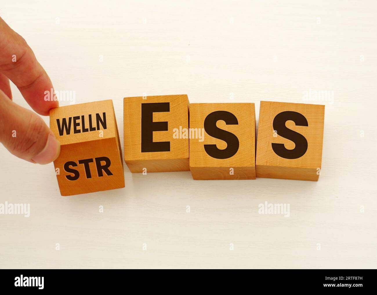 Male hand turns cube hi-res stock photography and images - Alamy