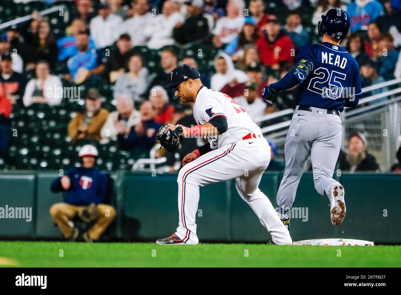 Minneapolis, Minnesota, USA. 12th Sep, 2023. Tampa Bay Rays third ...