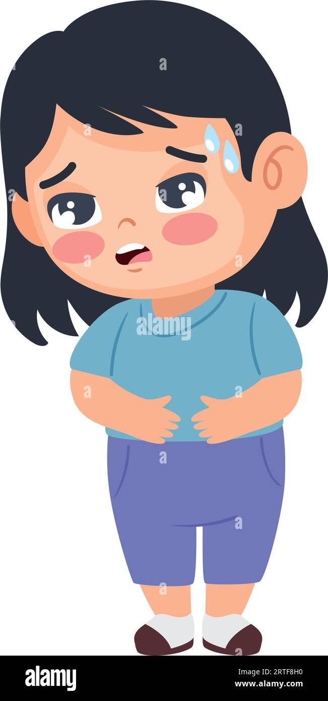 kid sick sweating Stock Vector Image & Art - Alamy