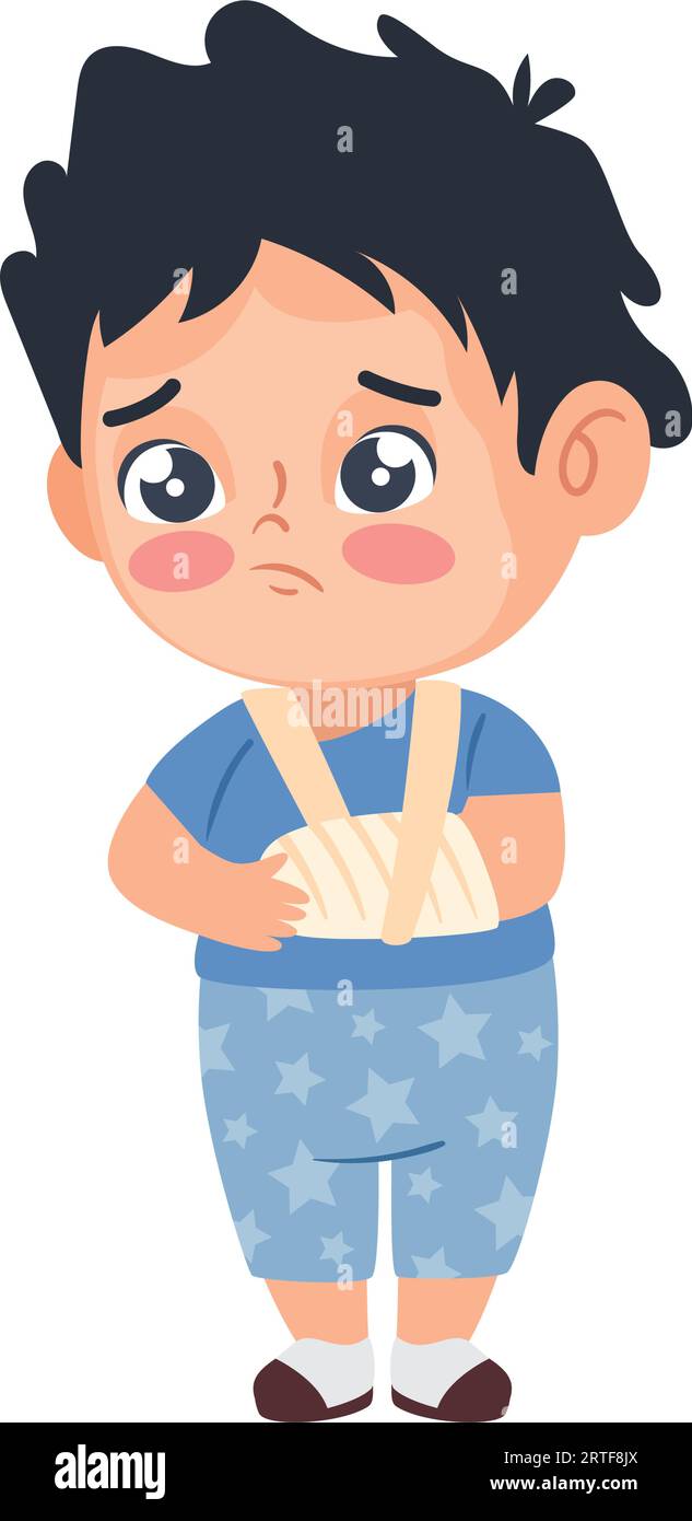 Child hand plaster Stock Vector Images - Alamy