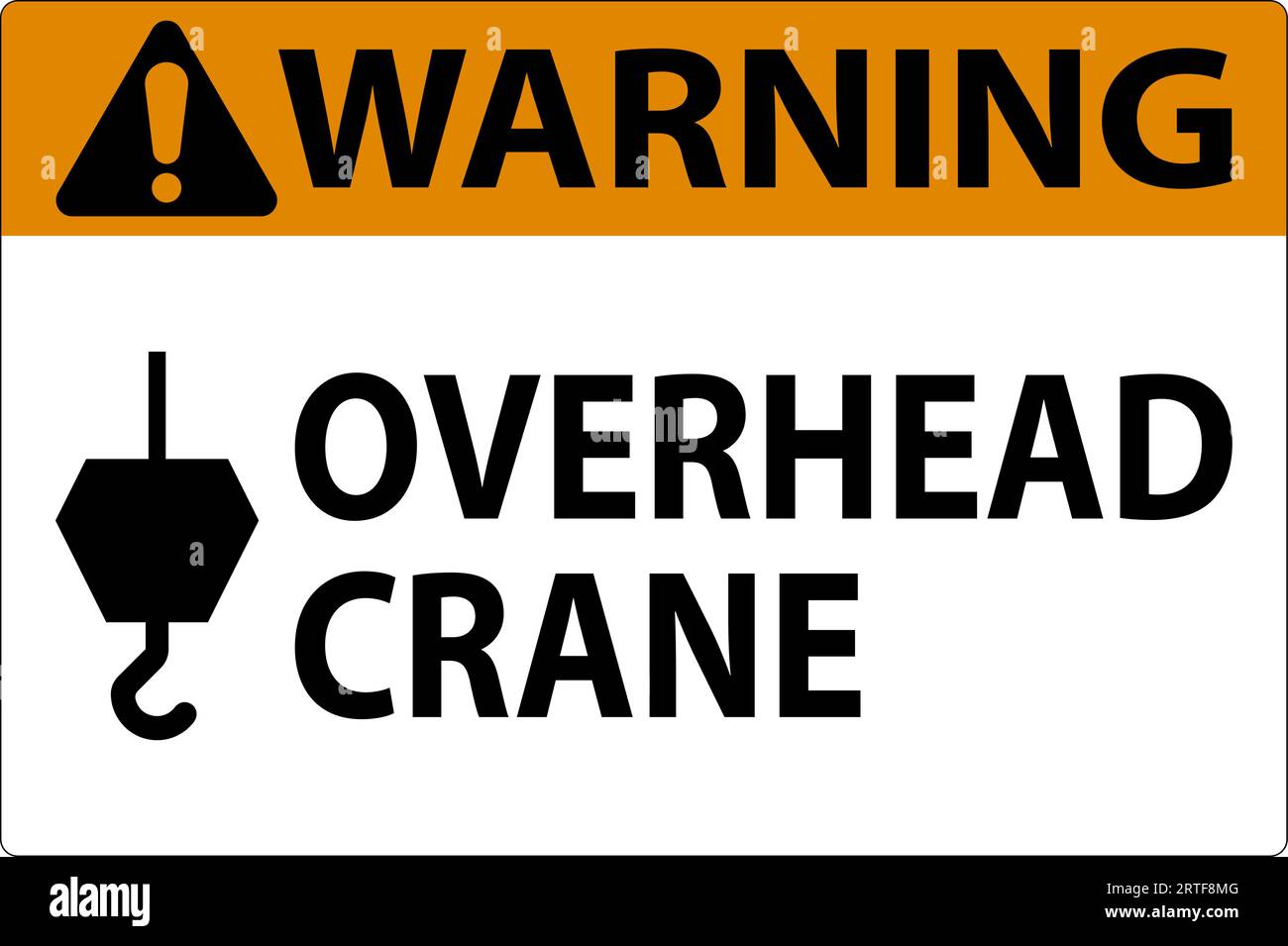 Warning Sign, Overhead Crane Stock Vector Image & Art - Alamy
