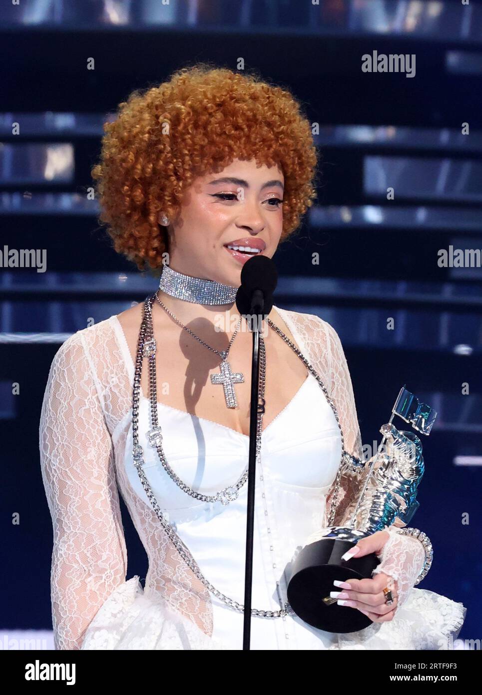 Newark, NJ, USA. 12th Sep, 2023. Ice Spice at the 2023 MTV Video Music Awards at Prudential ...