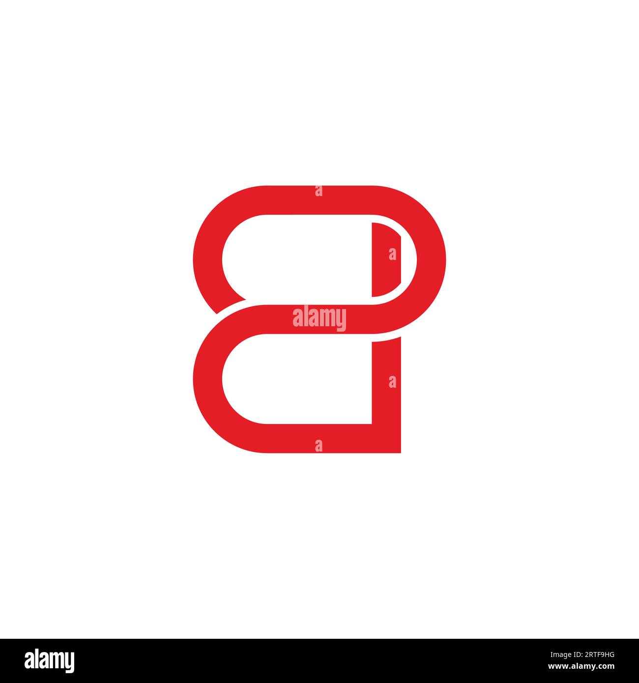 letter d2 linked overlap logo vector Stock Vector Image & Art - Alamy