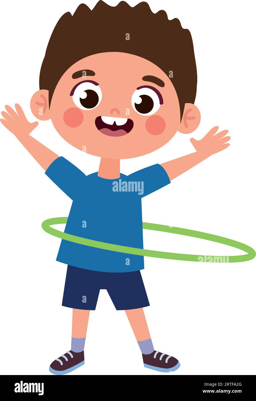 cute kid with ula ula Stock Vector Image & Art - Alamy