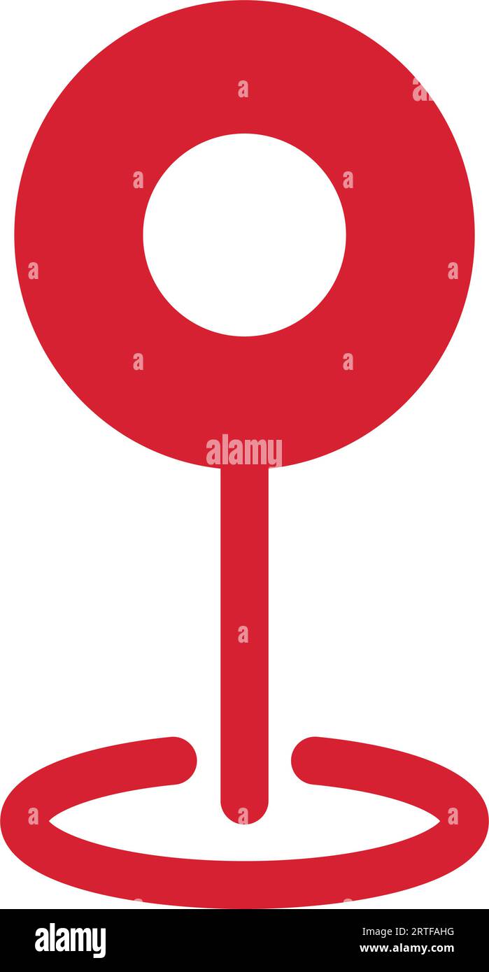 pin icon location vector illustration Stock Vector Image & Art - Alamy