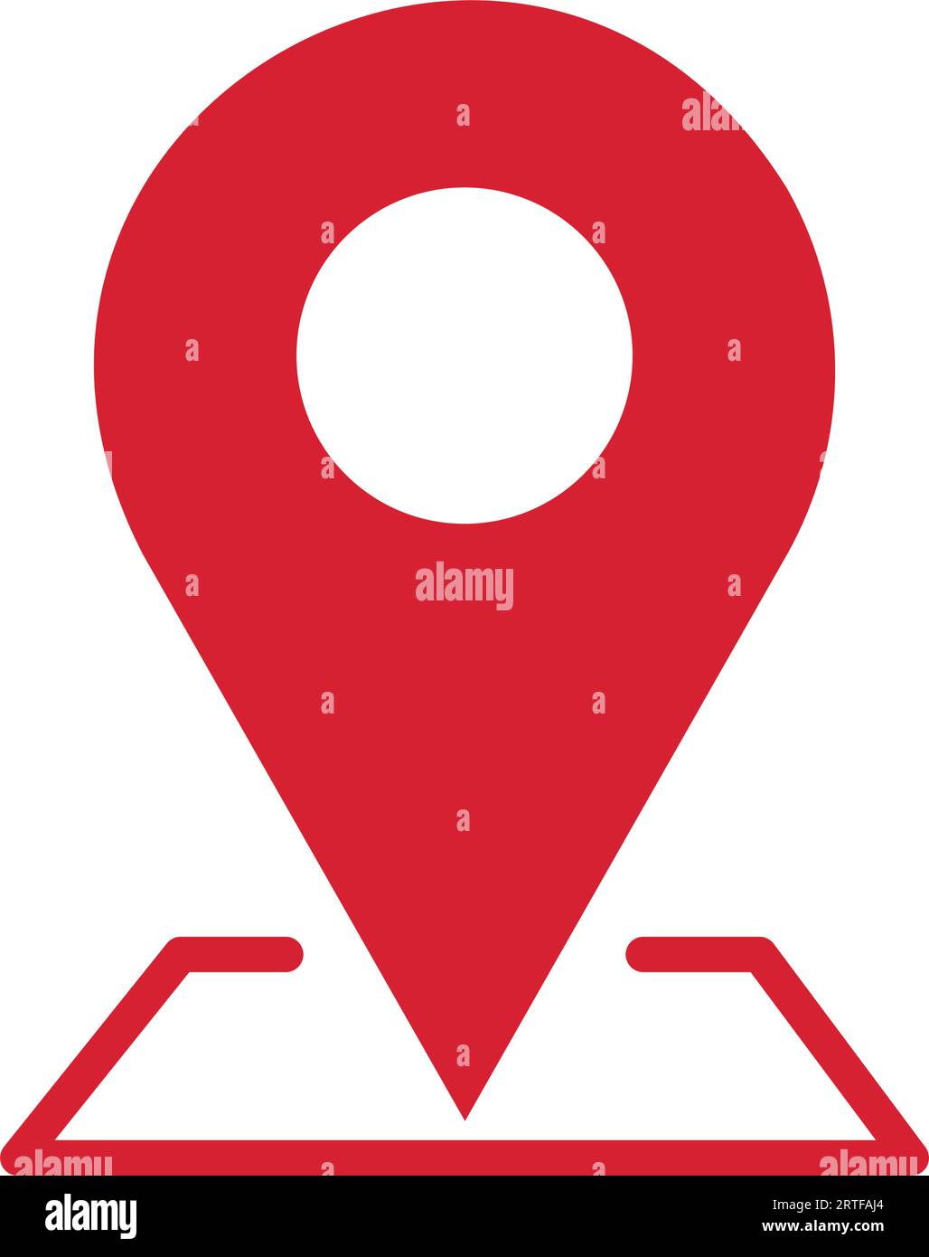 pin icon location button map Stock Vector Image & Art - Alamy