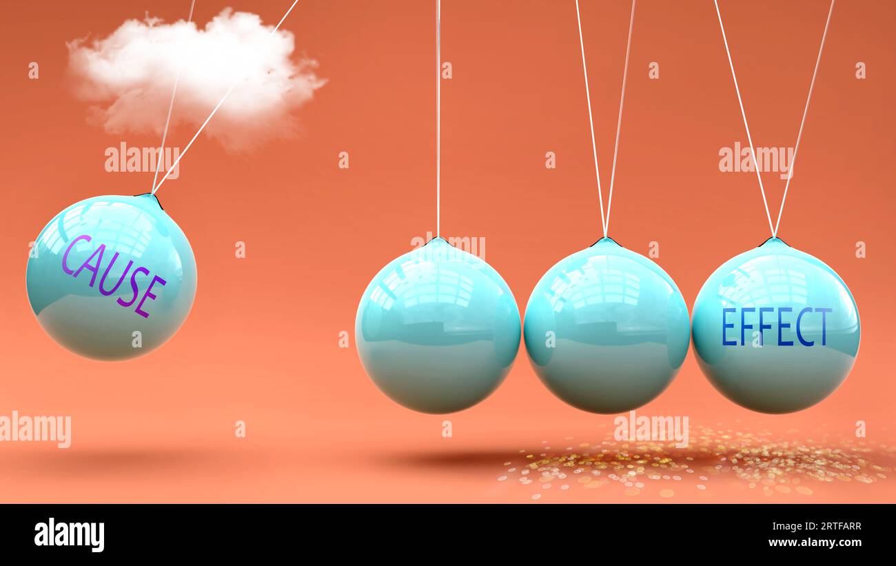 Cause leads to Effect. A metaphor in which Cause gives power to set ...