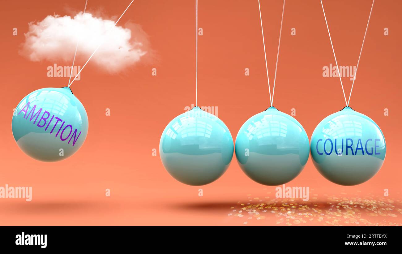 Ambition leads to courage cause and effect relation between them hi-res ...