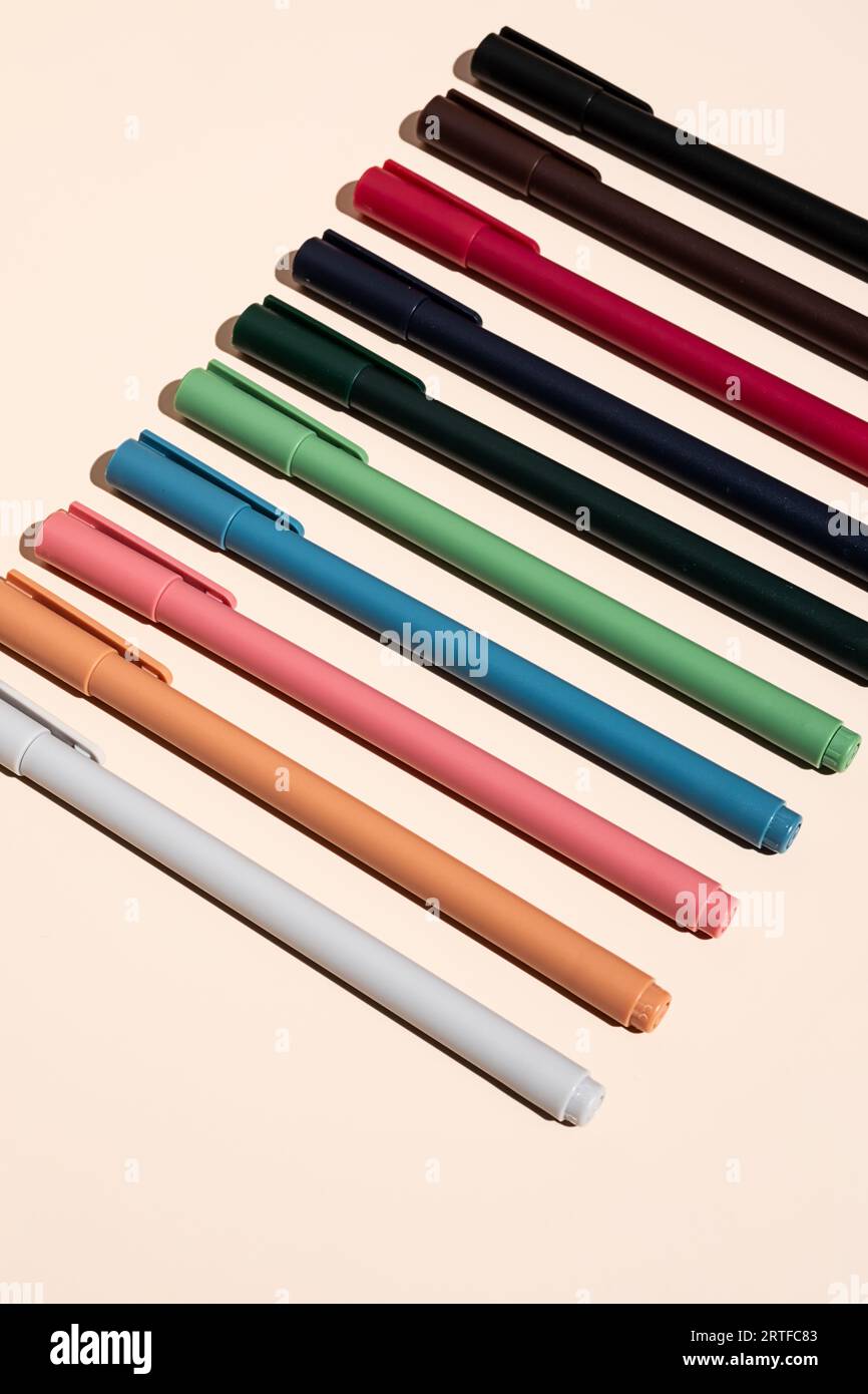 Palette beige pencil hi-res stock photography and images - Alamy