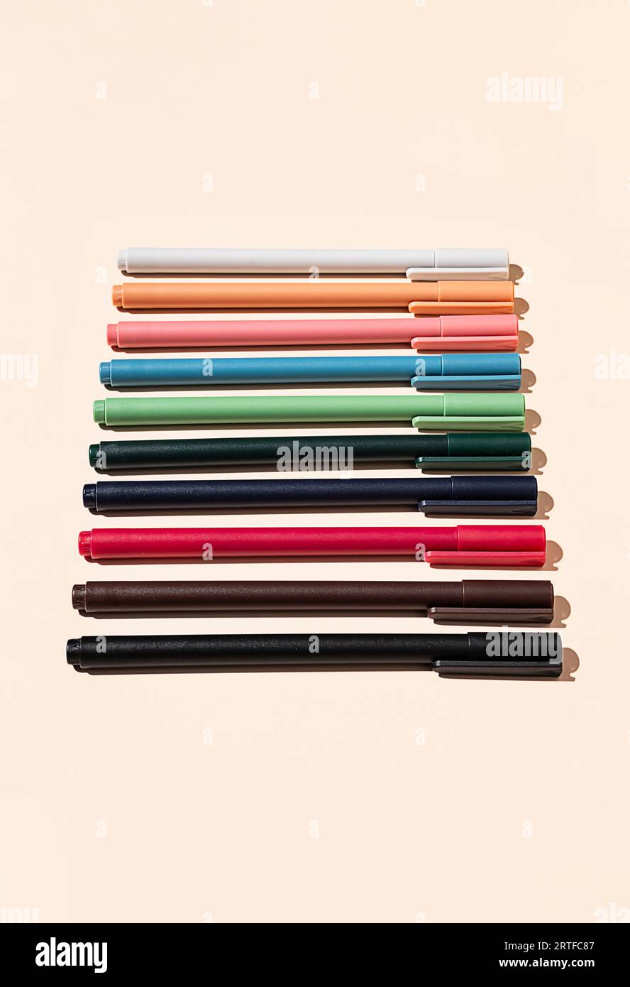 Palette beige pencil hi-res stock photography and images - Alamy