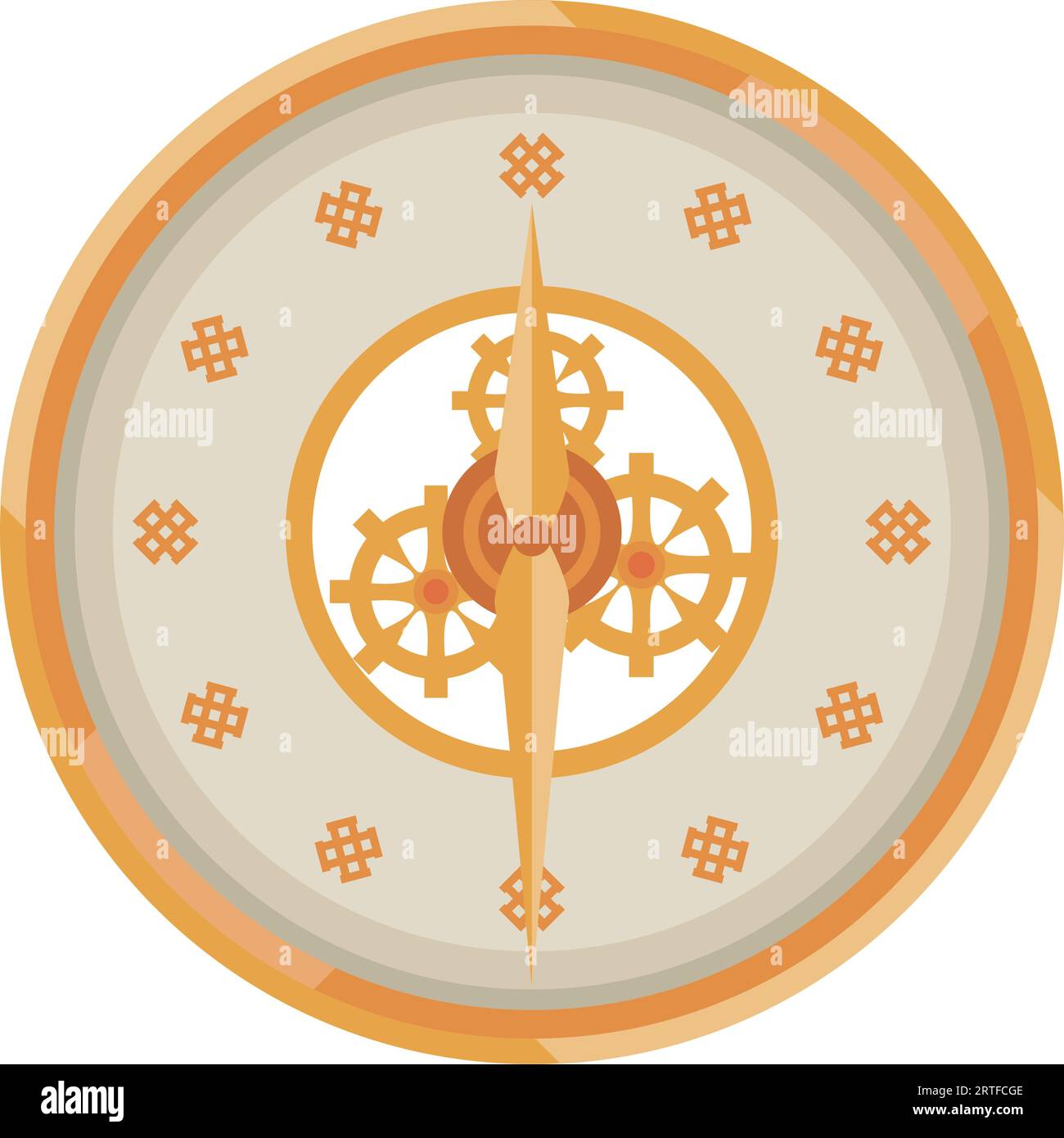 golden watch mechanical icon Stock Vector Image & Art - Alamy