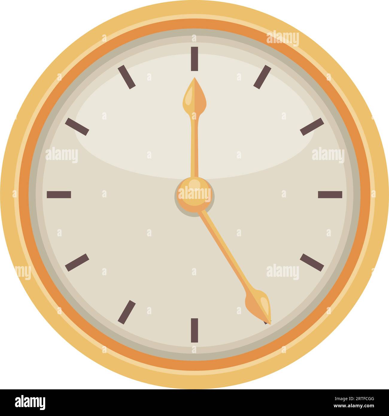 Old clock with golden face Stock Vector Images - Alamy