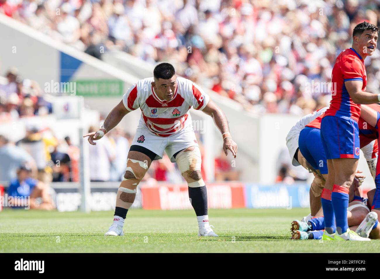 Japan's Jiwon Gu during the 2023 Rugby World Cup Pool D match between ...