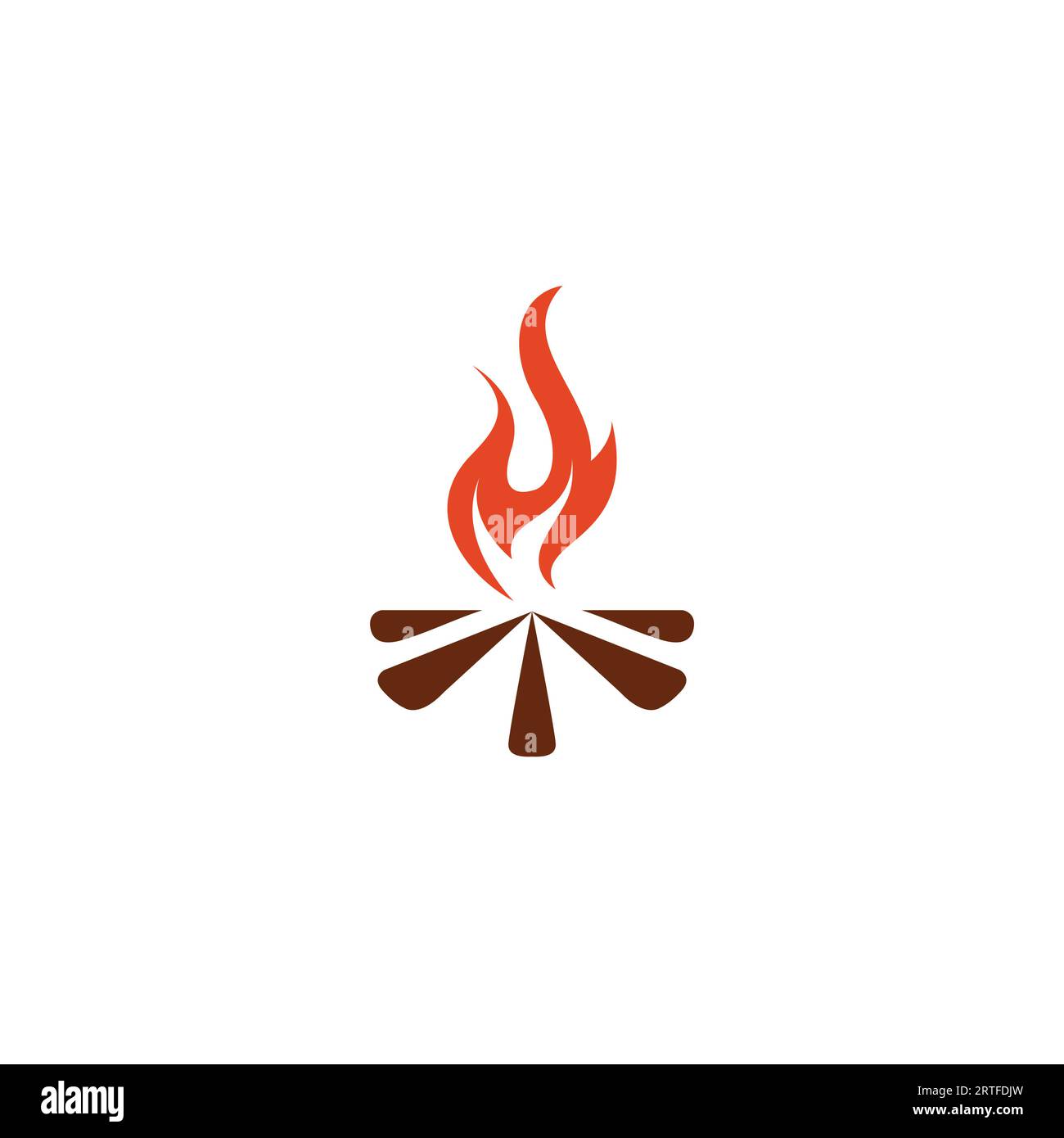 Bonfire Logo Vector. Fire Simple Logo. Campfire Logo Design, Bonfire ...