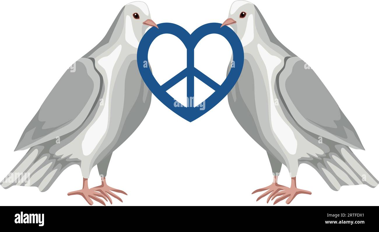 world peace day doves Stock Vector Image & Art - Alamy