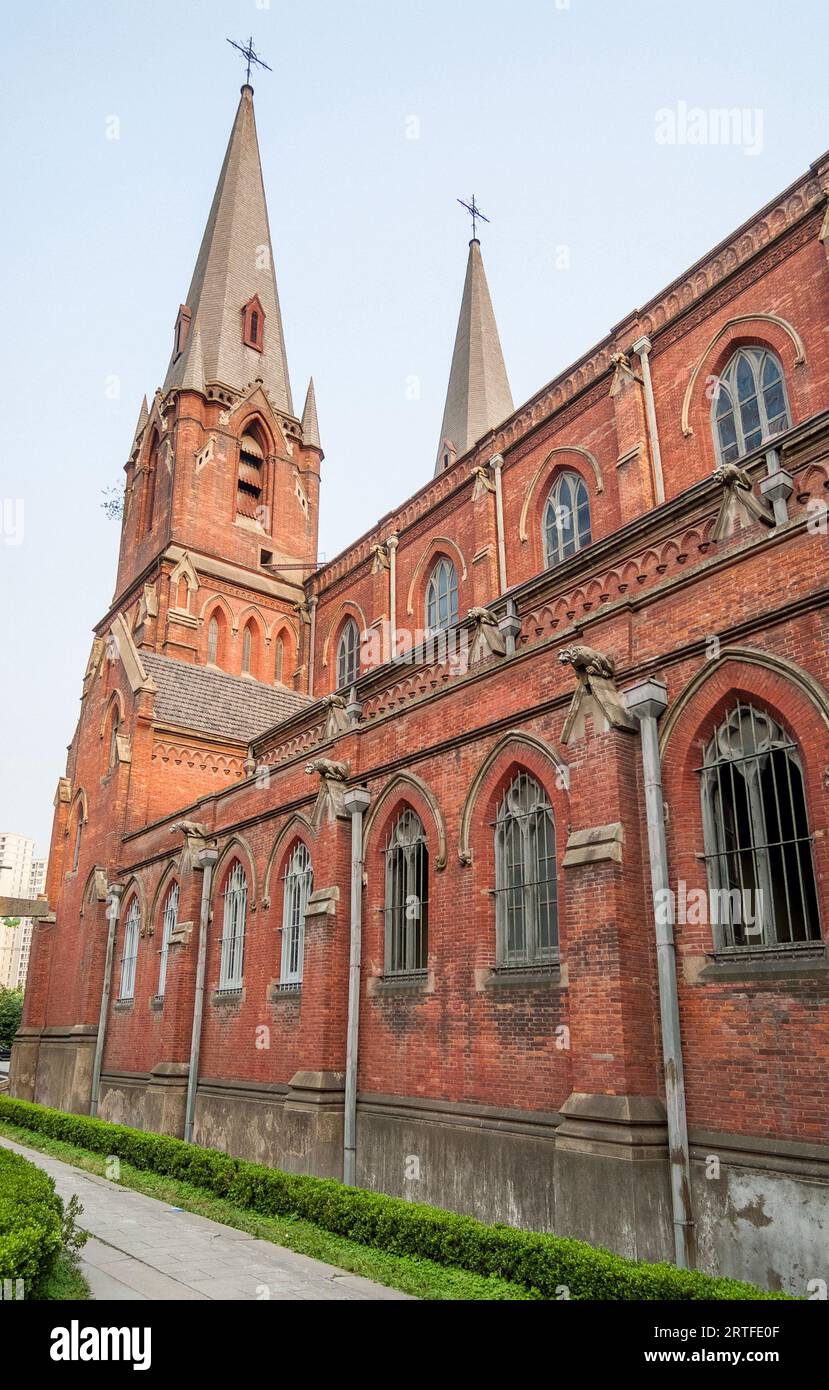St. Ignatius Cathedral, Xujiahui Cathedral, Shanghai, China Stock Photo ...