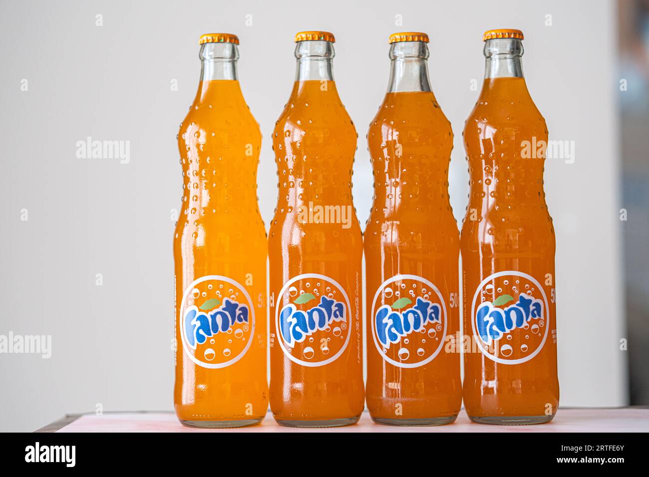 10 September 2023 - Calgary Alberta Canada - Bottels of Nigerian Fanta ...