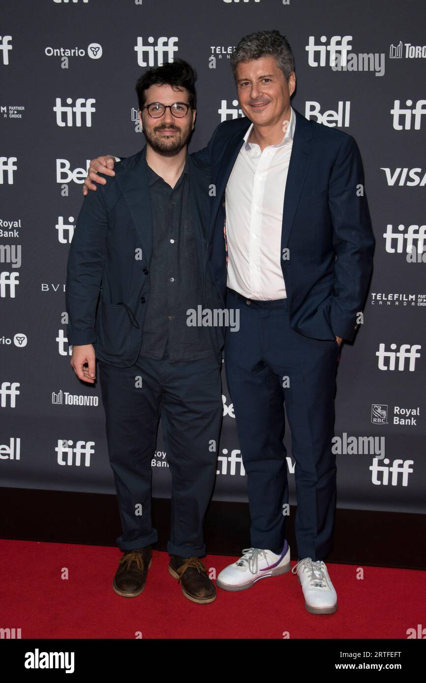 Toronto, Canada. 12th Sep, 2023. Peter Cron (L) and Anthony Bregman (R ...