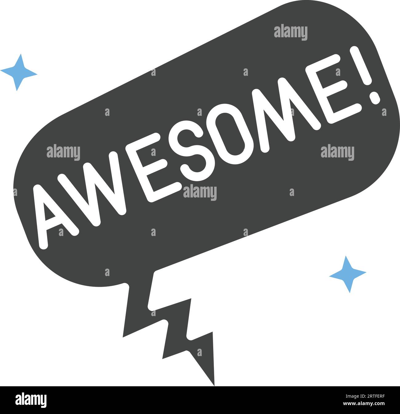 Awesome Icon Image Stock Vector Image & Art - Alamy