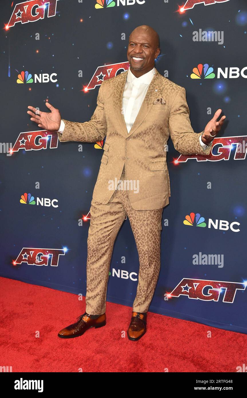 Terry Crews arrives for a live broadcast of "America's Got Talent ...