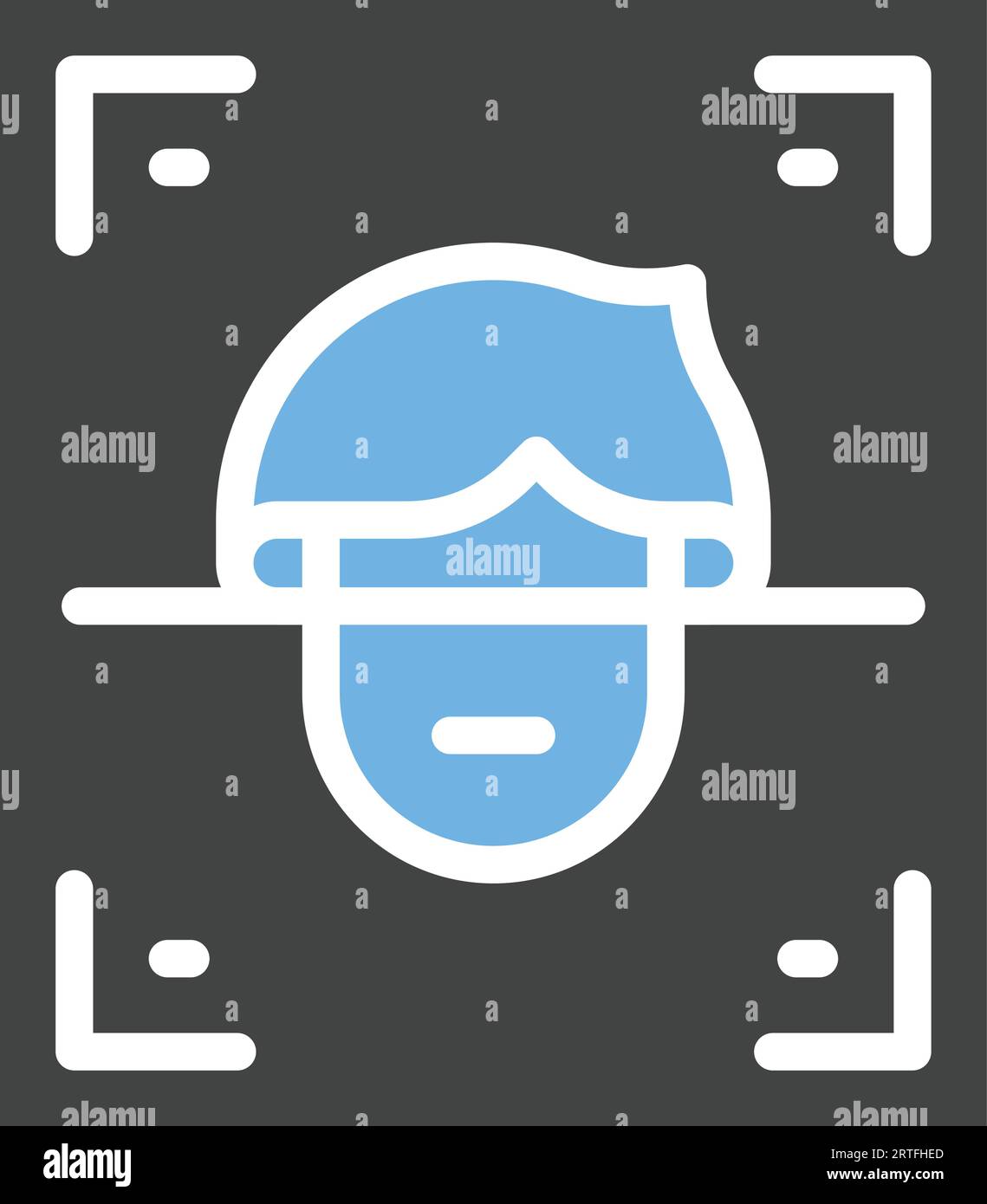 Face scan icon image hi-res stock photography and images - Alamy