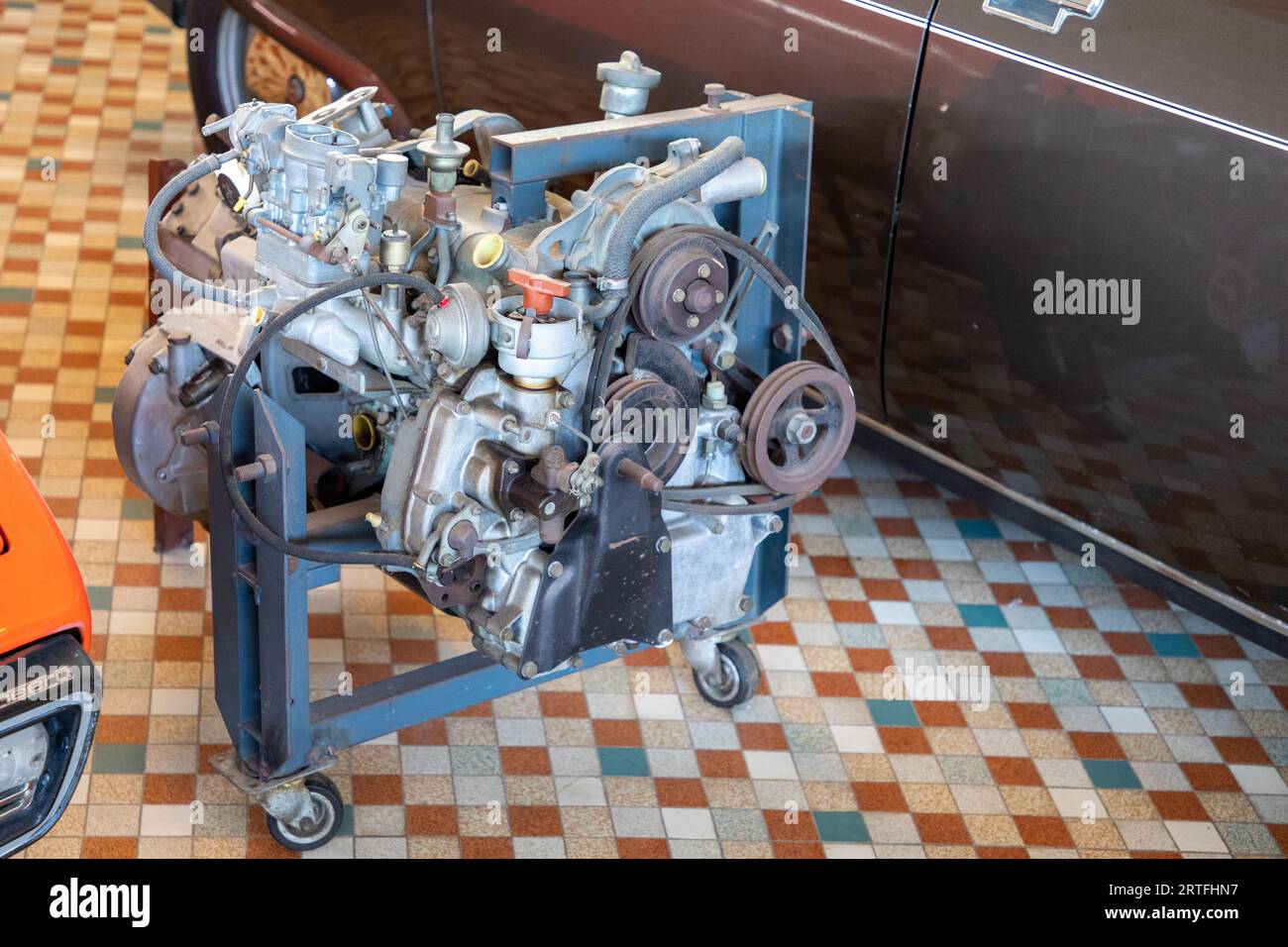Talmont , France - 09 12 2023 : Citroen gs French car engine Wankel ...