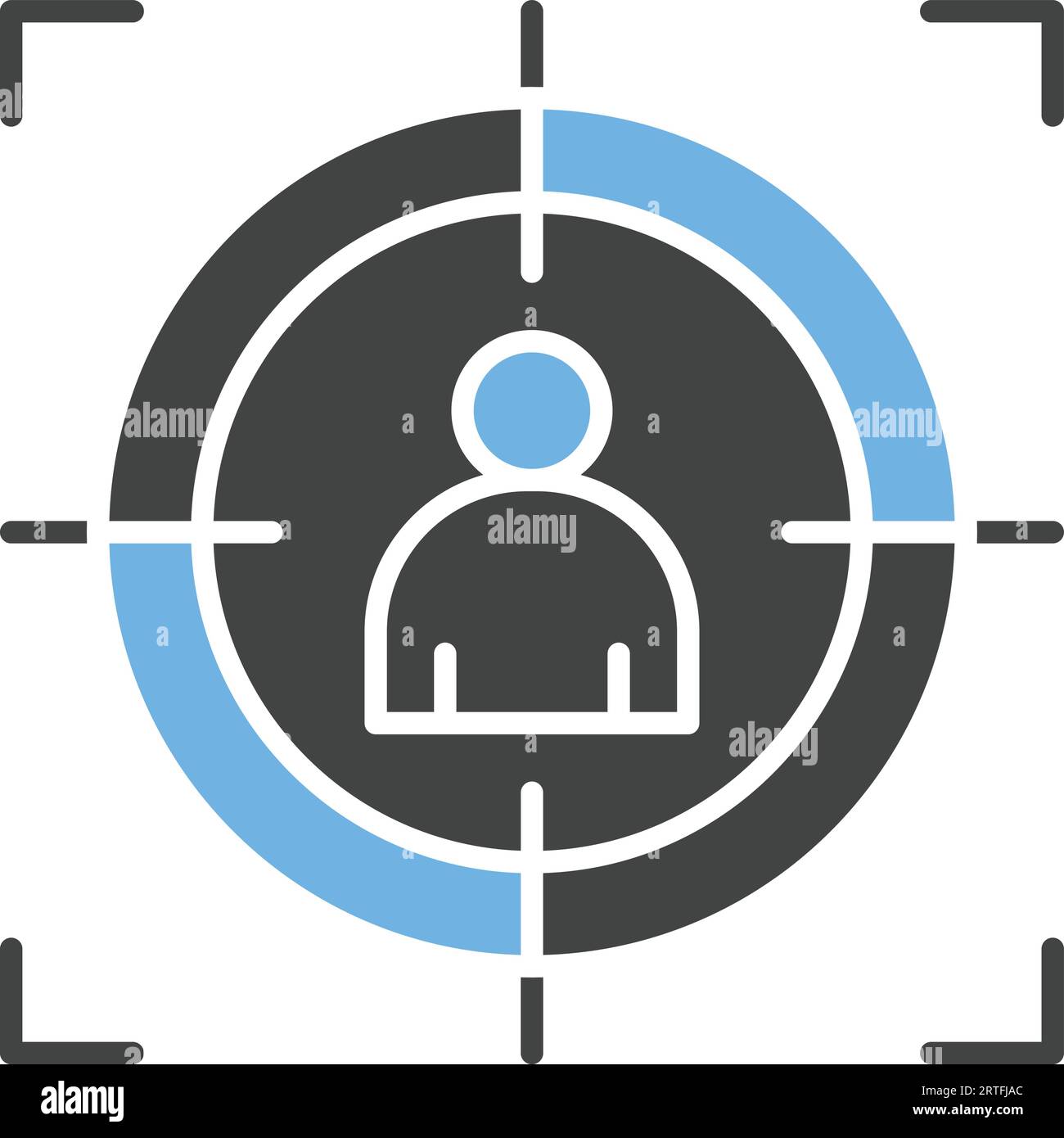Target user icon outline hi-res stock photography and images - Alamy