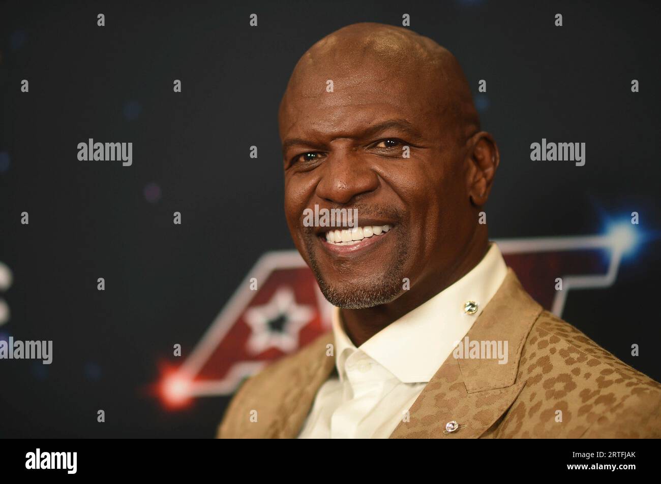 Terry Crews arrives for a live broadcast of "America's Got Talent ...