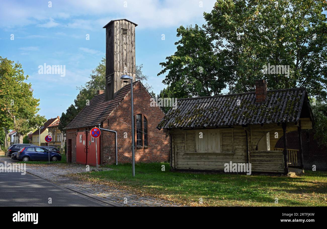 12 September 2023, Brandenburg, Kremmen/Ot Groß Ziethen: The listed ...