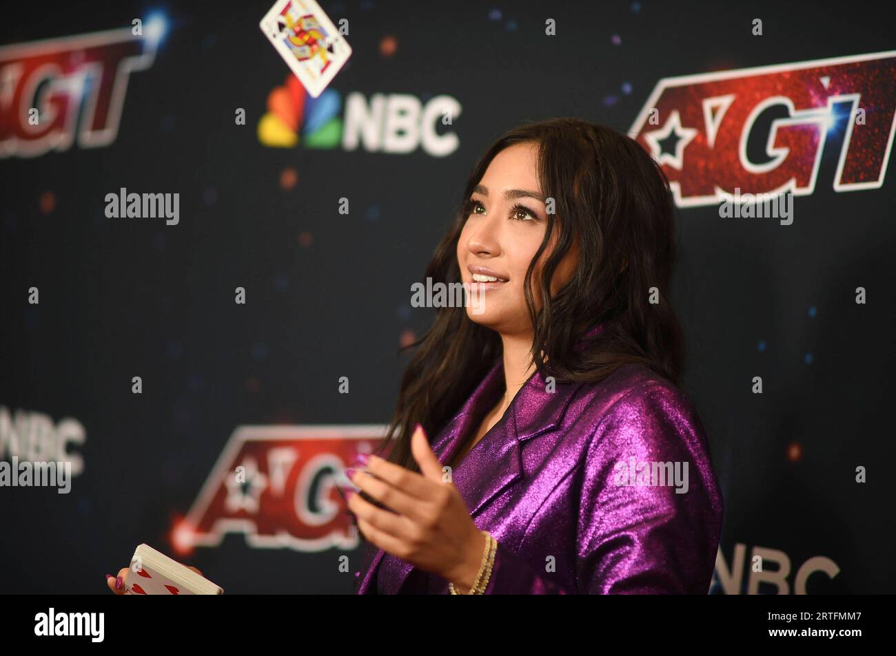 Anna Deguzman arrives for a live broadcast of "America's Got Talent ...