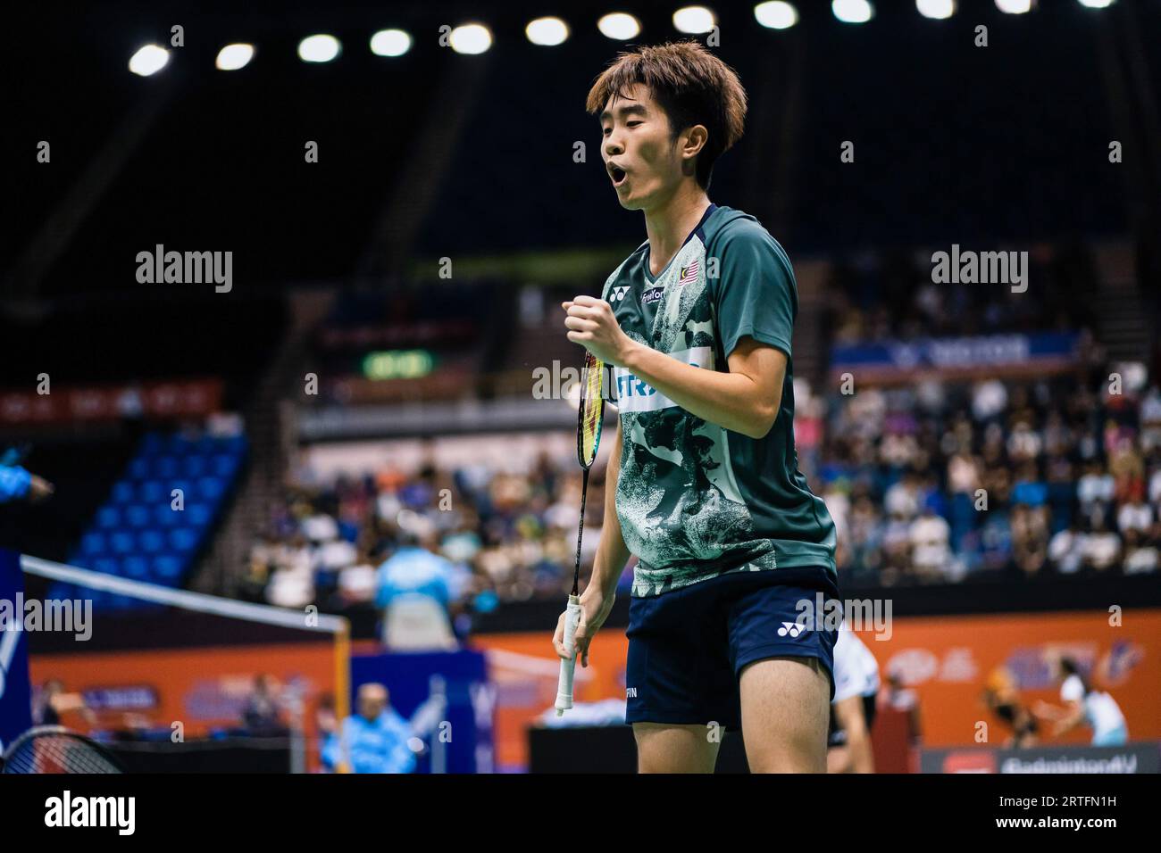 Hong Kong, China. 12th Sep, 2023. Chia Weijie and Liew Xun of Malaysia play during the Men's ...