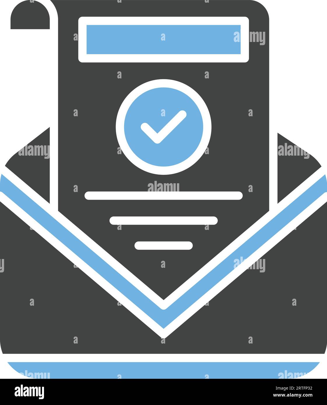 Letter Approved Icon Image Stock Vector Image & Art - Alamy