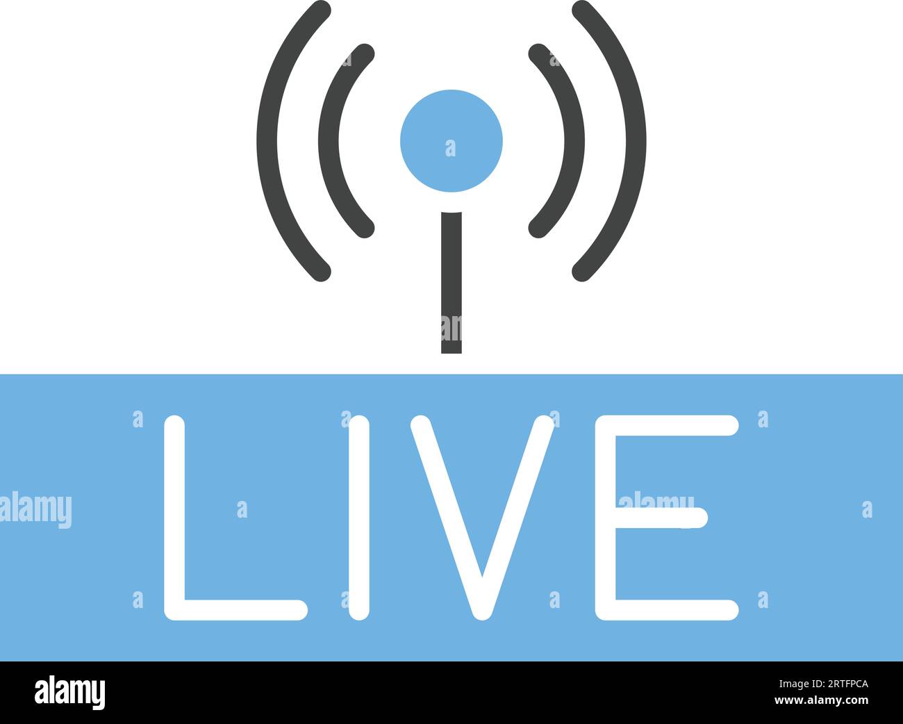 Live Streaming Icon Image Stock Vector Image & Art - Alamy