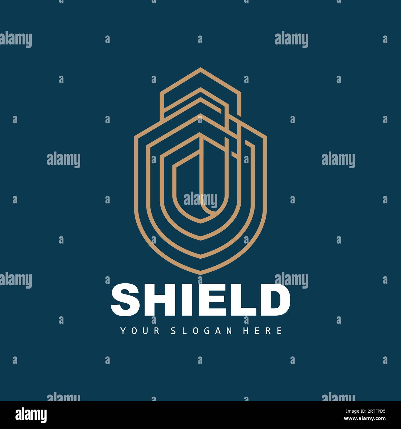 Logo banner shield frame hi-res stock photography and images - Alamy
