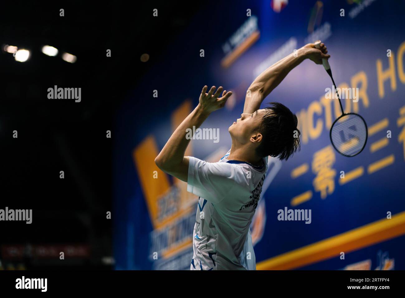 Hong Kong, China. 12th Sep, 2023. Chi Yu Jen of Chinese Taipei competes ...