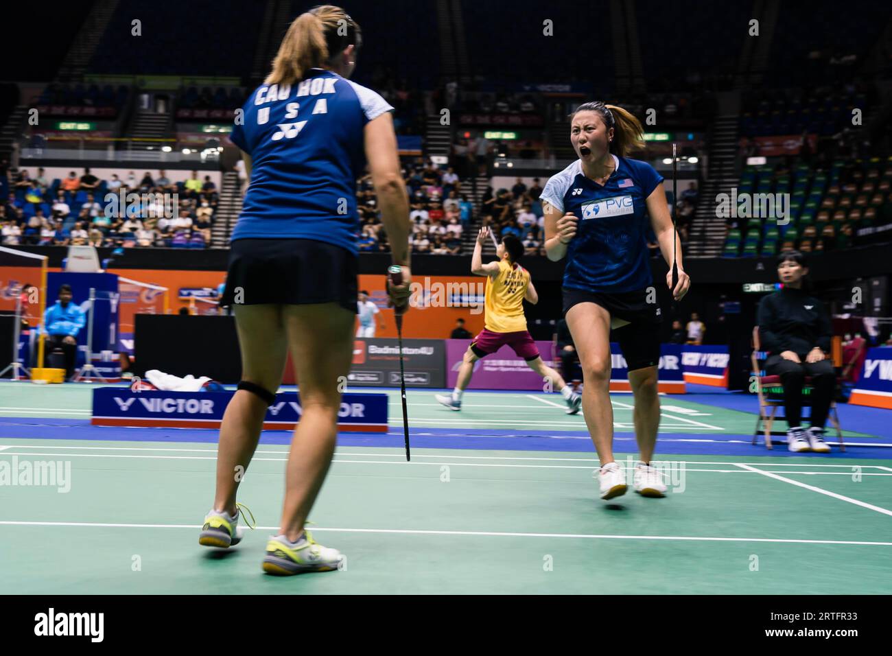 Hong Kong, China. 12th Sep, 2023. Paula Lynn Cao Hok and Lauren Lam of ...