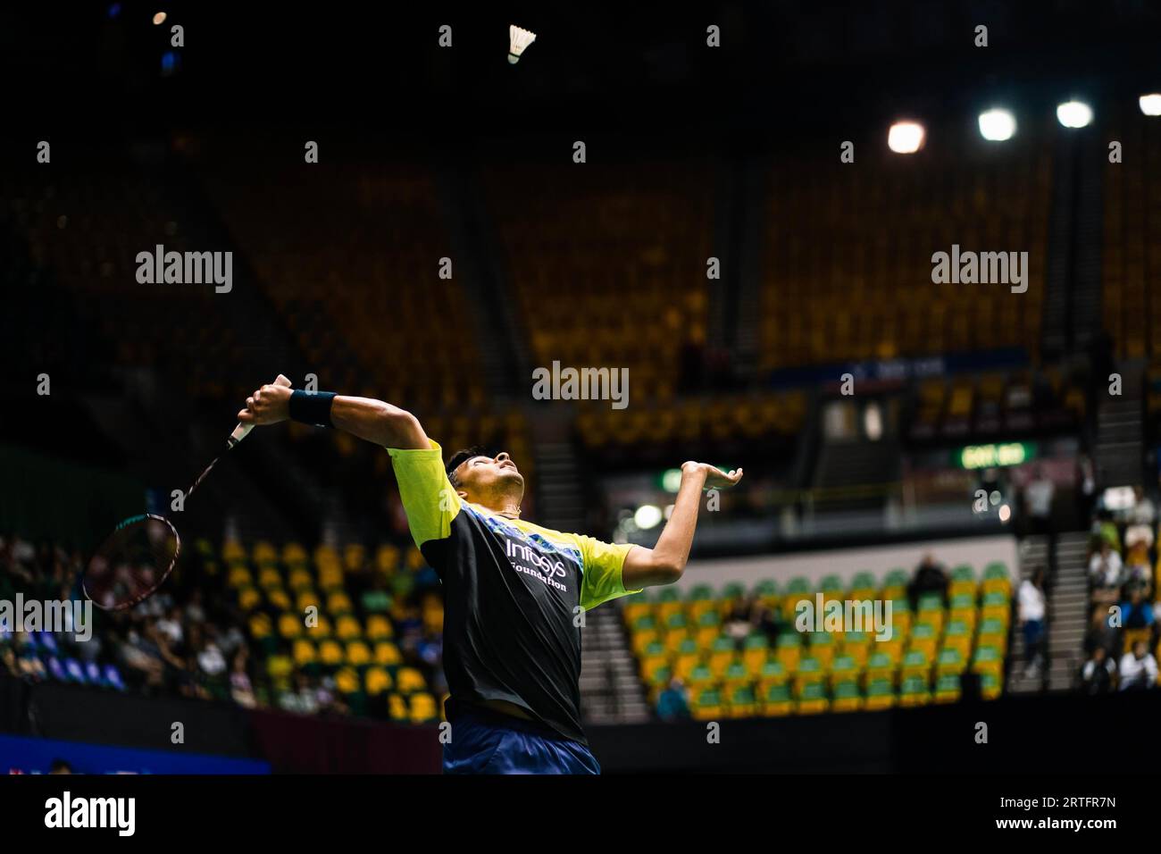 Hong Kong, China. 12th Sep, 2023. Kiran George of India competes during ...