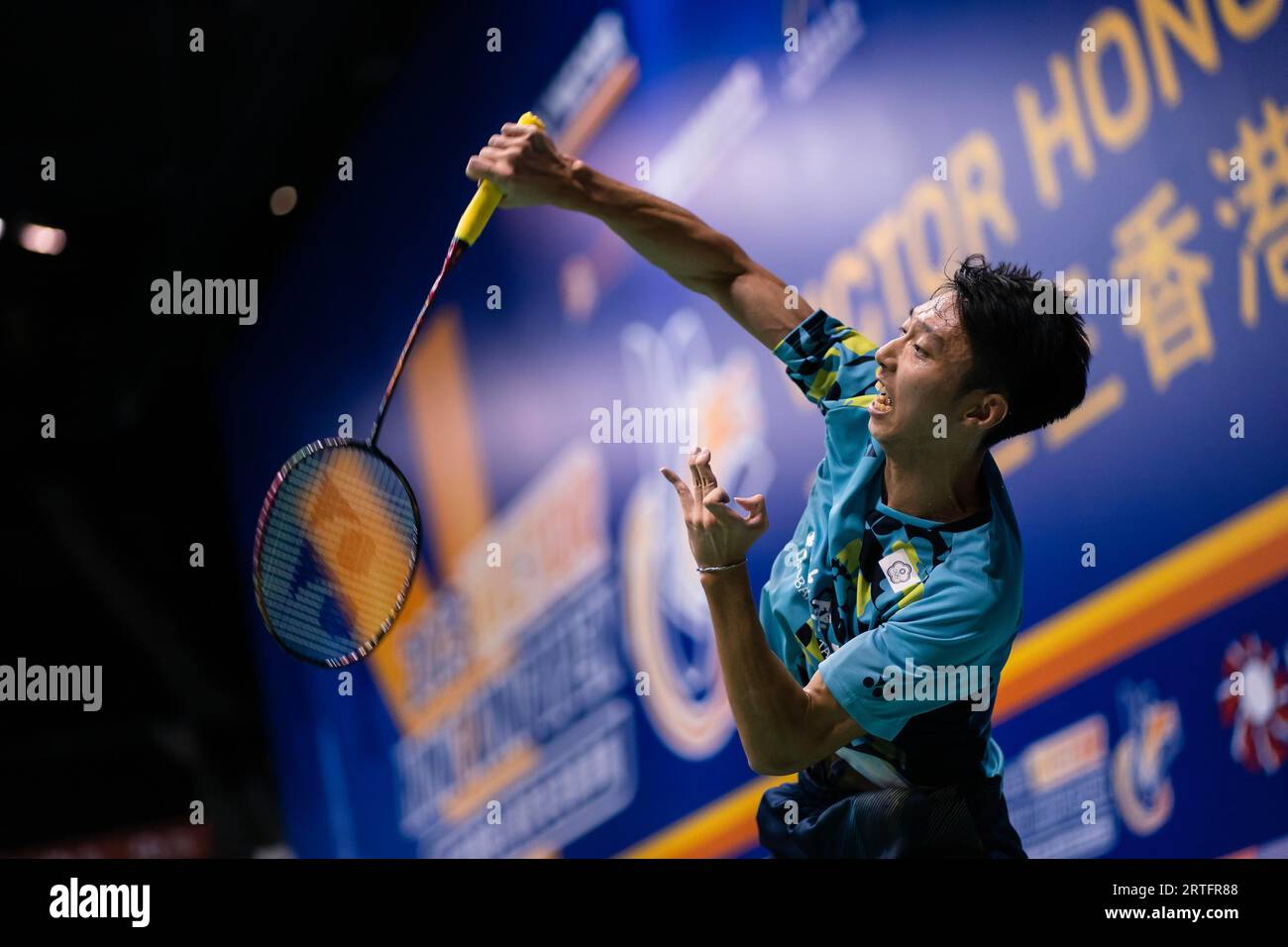 Hong Kong, China. 12th Sep, 2023. Su Li Yang of Chinese Taipei competes ...