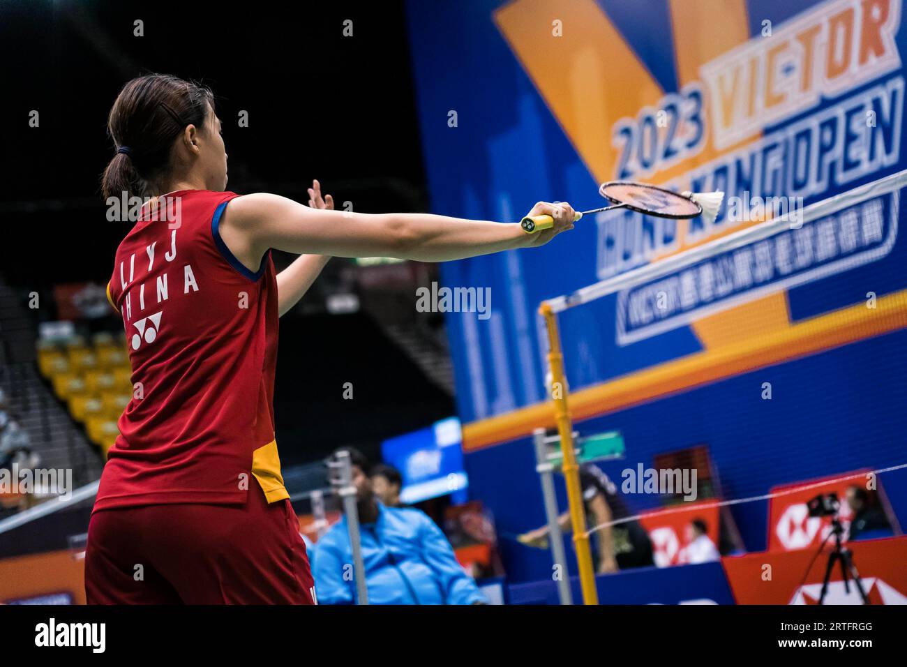 Hong Kong, China. 12th Sep, 2023. Li Yi Jing and Luo Xu Min of China play during the Women's ...