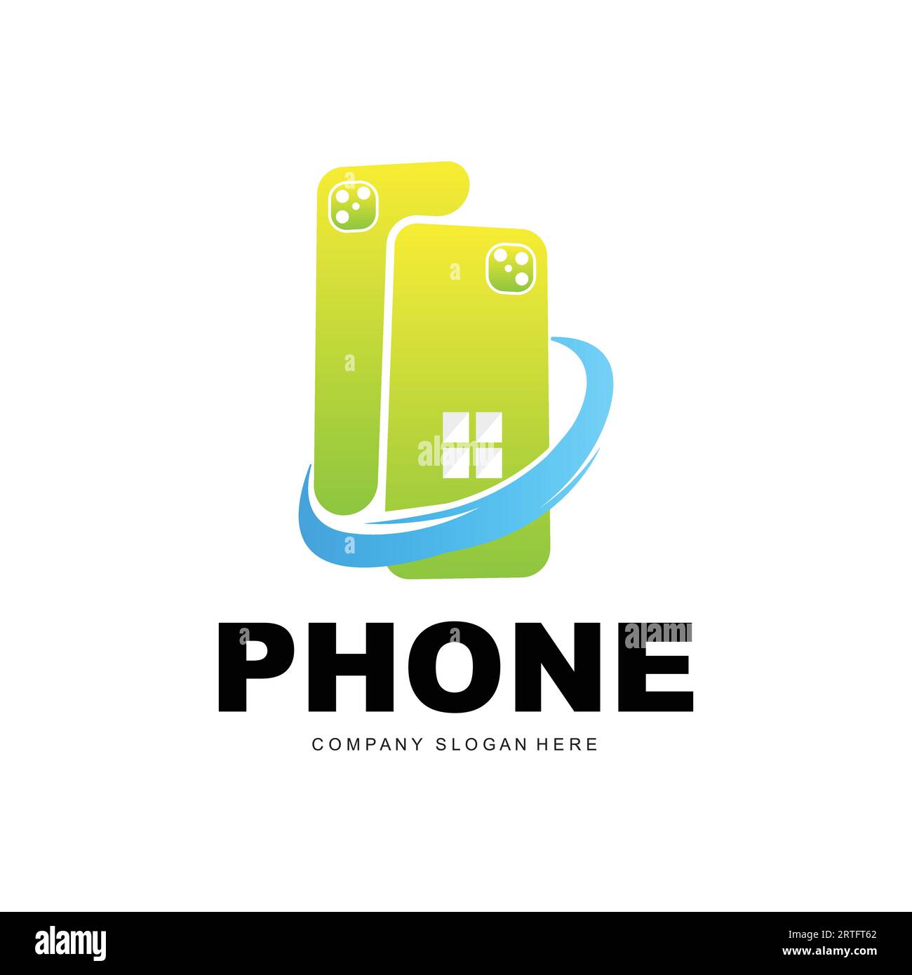 Smartphone Logo, Communication Electronics Vector, Modern Phone Design ...