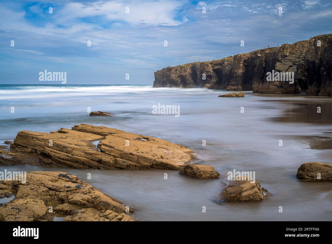 Praia das Catedrais (Playa de las Catedrales), Ribadeo, Galicia, Spain ...